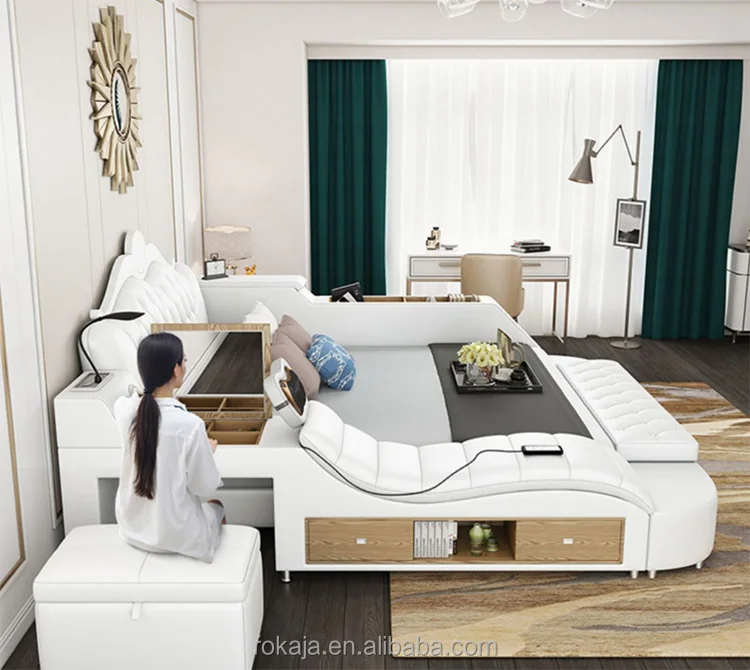 Alibaba.com: King size smart bed with music and massage functions ...