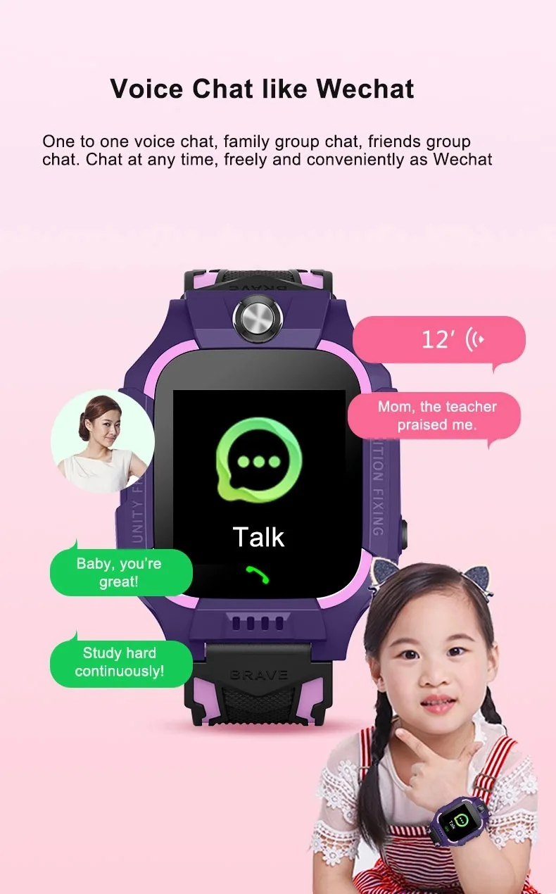Q19 Kids Smart Watch 2025 with Sim Card Slot and Camera Location Kids ...