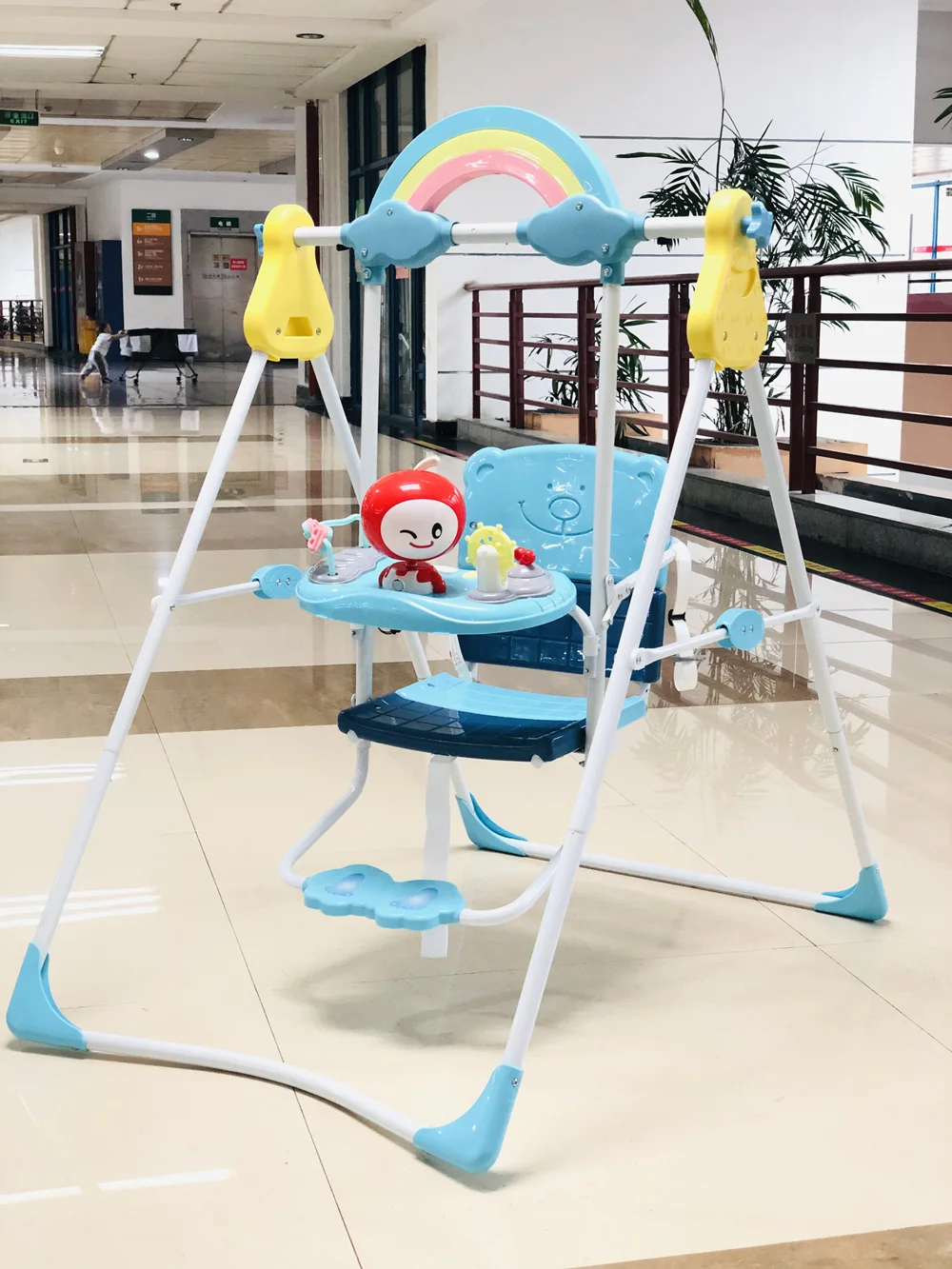 Multi-function Baby Swing Toy Chair with Toys and Music