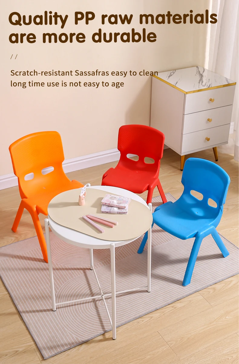 Kindergarten Furniture - Multi-Color Plastic Chairs
