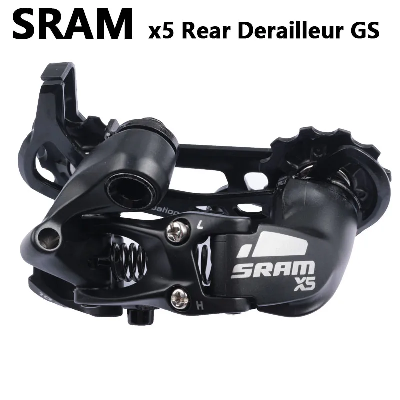 Sram X5 Shifter 10s Rear Derailleur GS Medium Cage Black