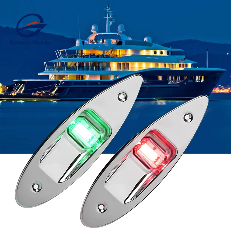 Genuine Marine New Waterproof 12V Yacht Marine Boat LED Light Side Bow ...