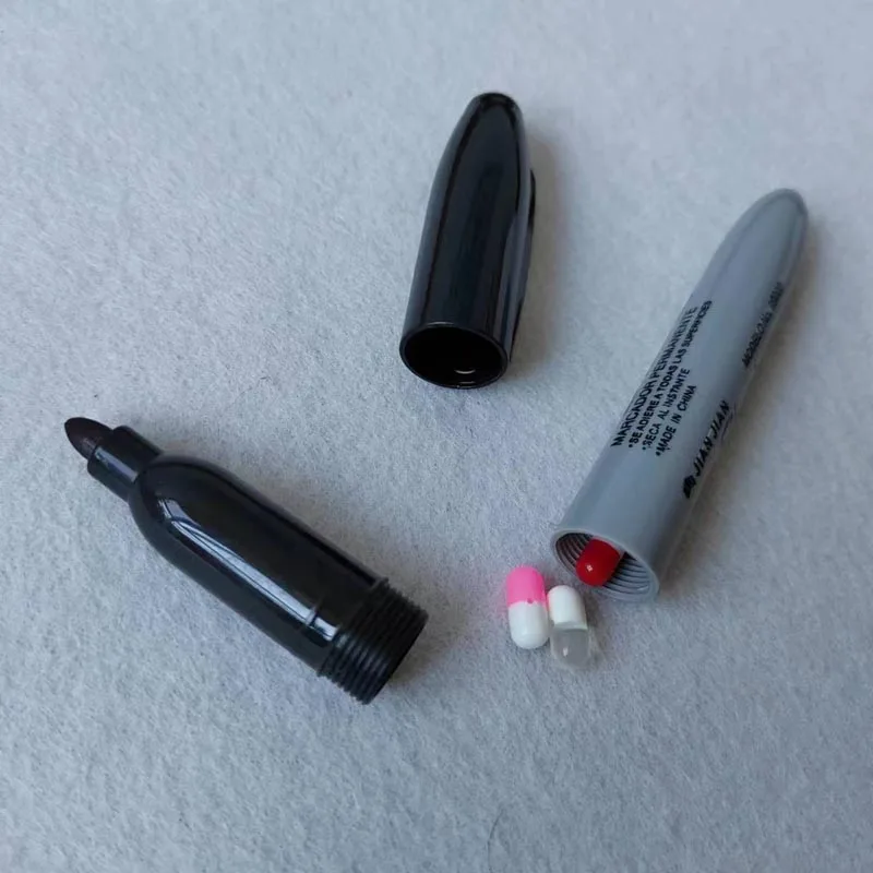 Large Volume Hidden Secret Compartment Decoy Black Pens Safe Hide Money ...