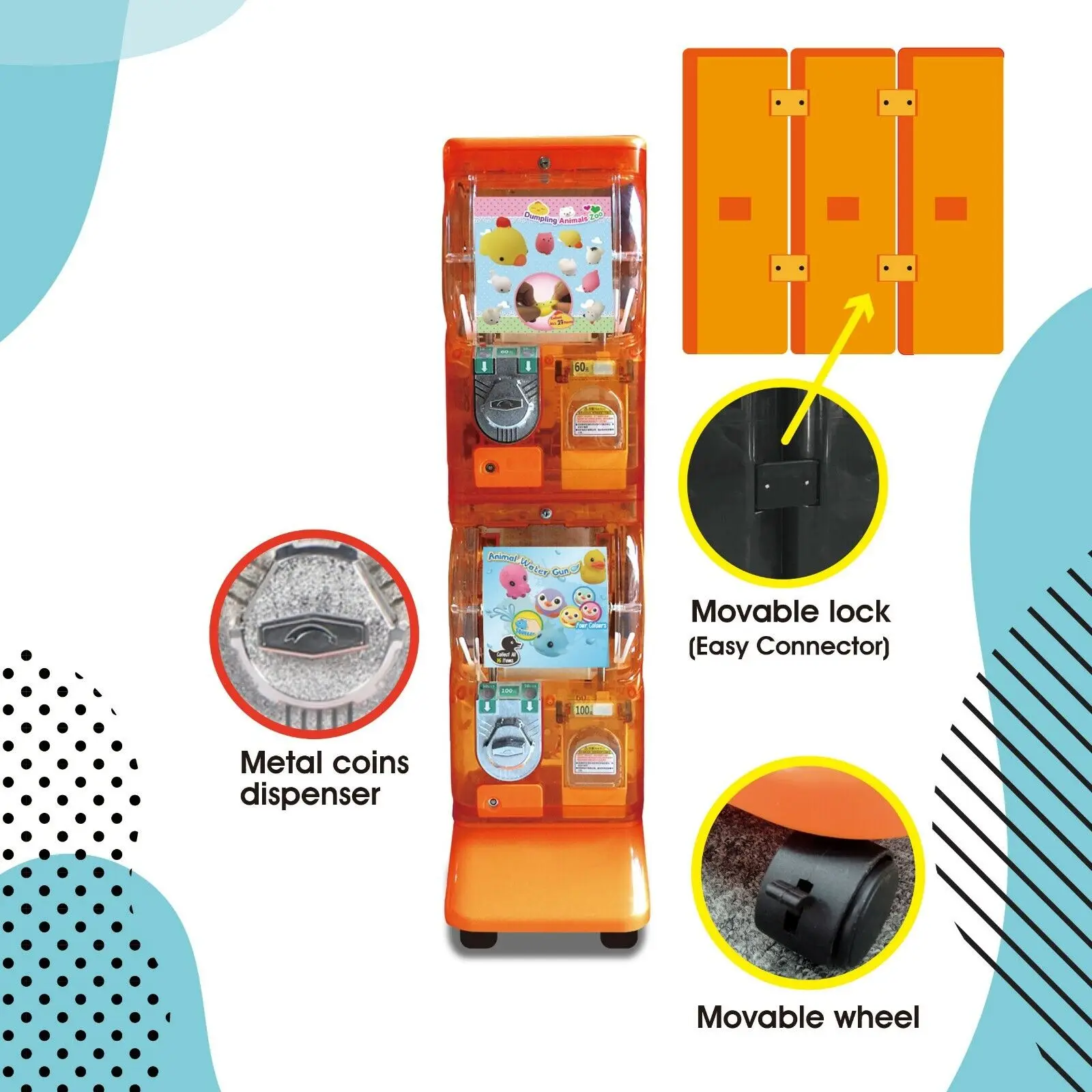 Factory Price Coin-operated Gacha Machines Amusement Park Egg Twisted ...