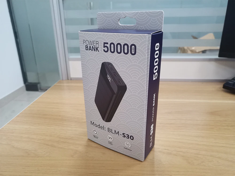 BOLOMI 50000mAh Power Bank - Fast Charging, Dual USB Output, Digital ...