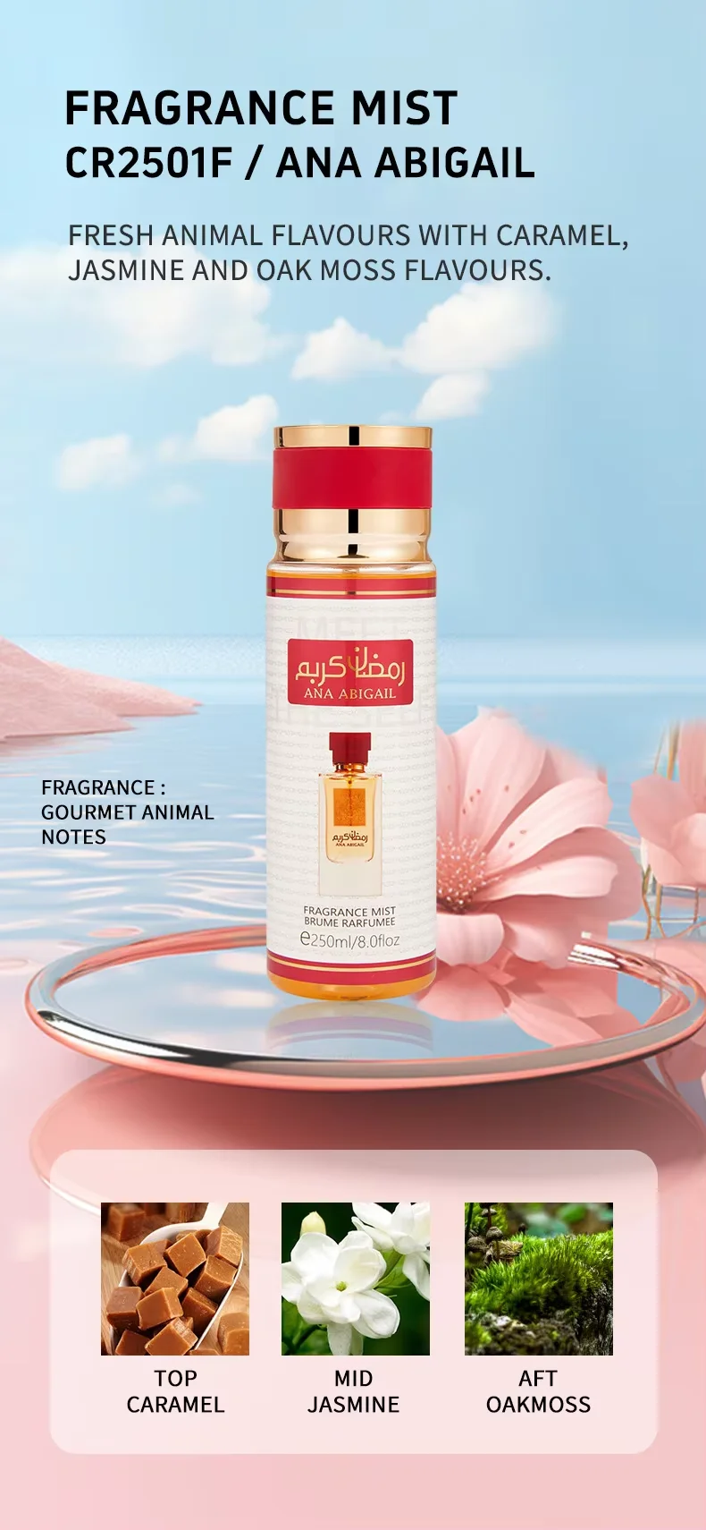 Women's Classic Floral Long-Lasting Arabic Perfume Set 250ml EDT Body ...