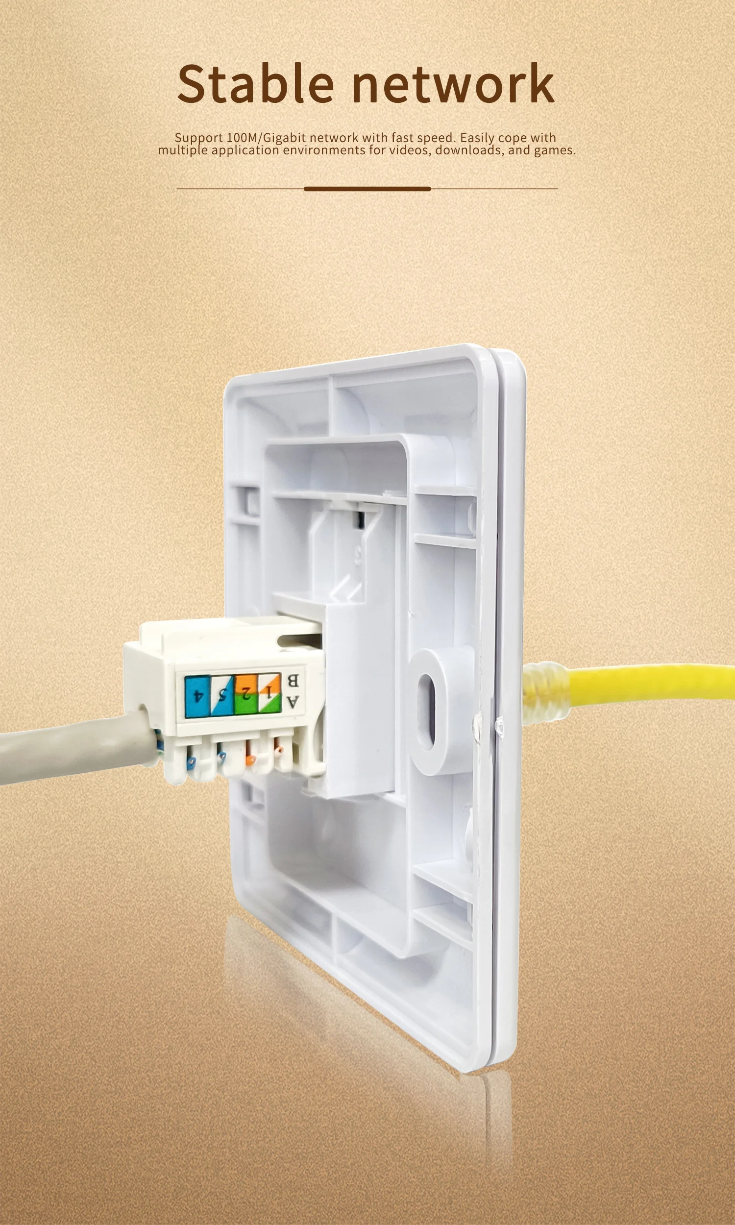 Keystone RJ45 Cat6 Keystone Jacks - Reliable Networking