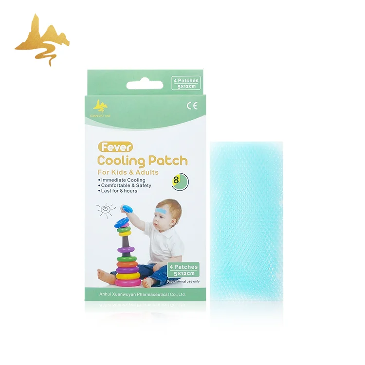 Headache Relief Plaster Cool Hydrogel Pads Children Baby Forehead Fever ...