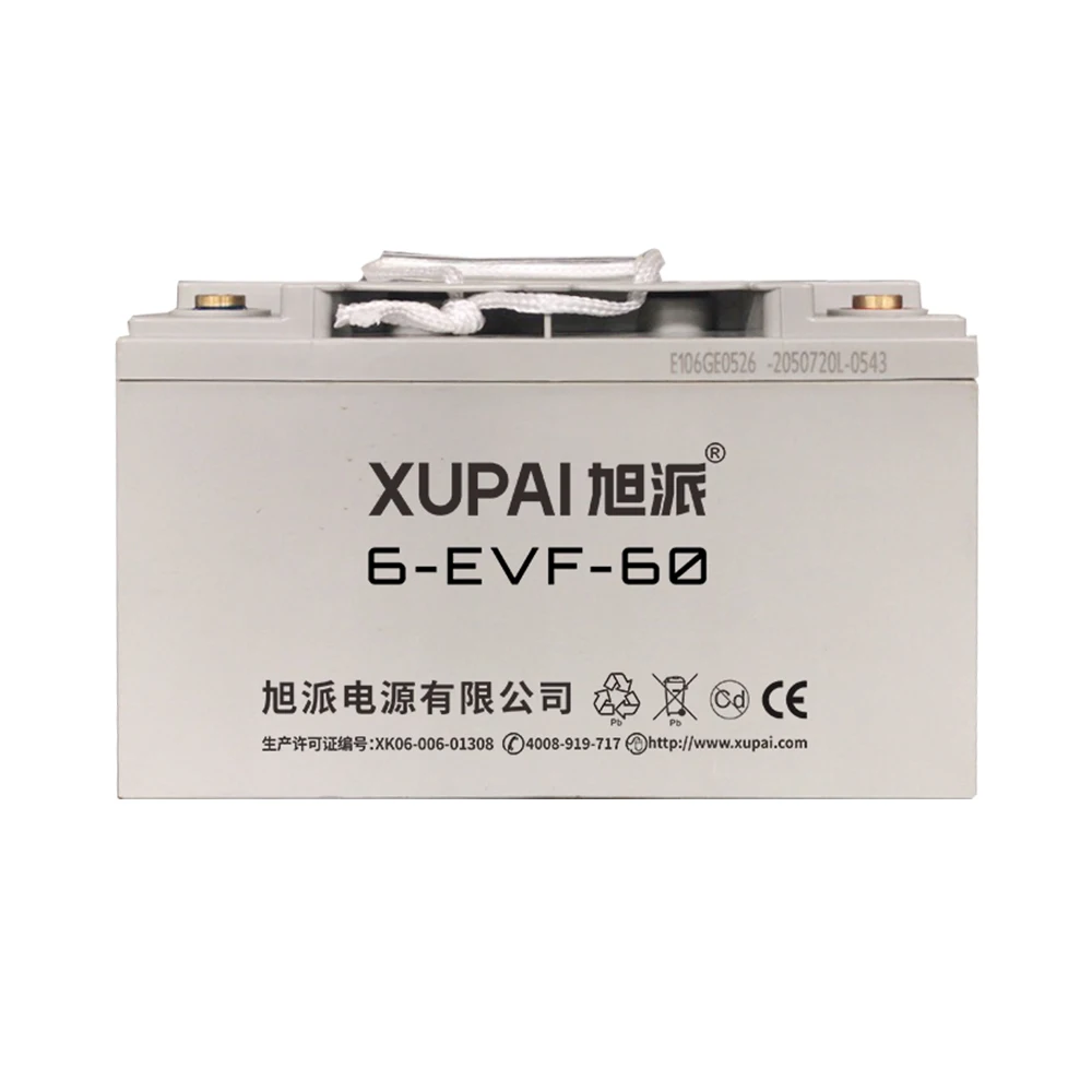 XUPAI 6-EVF-60 Lead Acid Battery for Electric Cars - 12V 60Ah Sealed ...