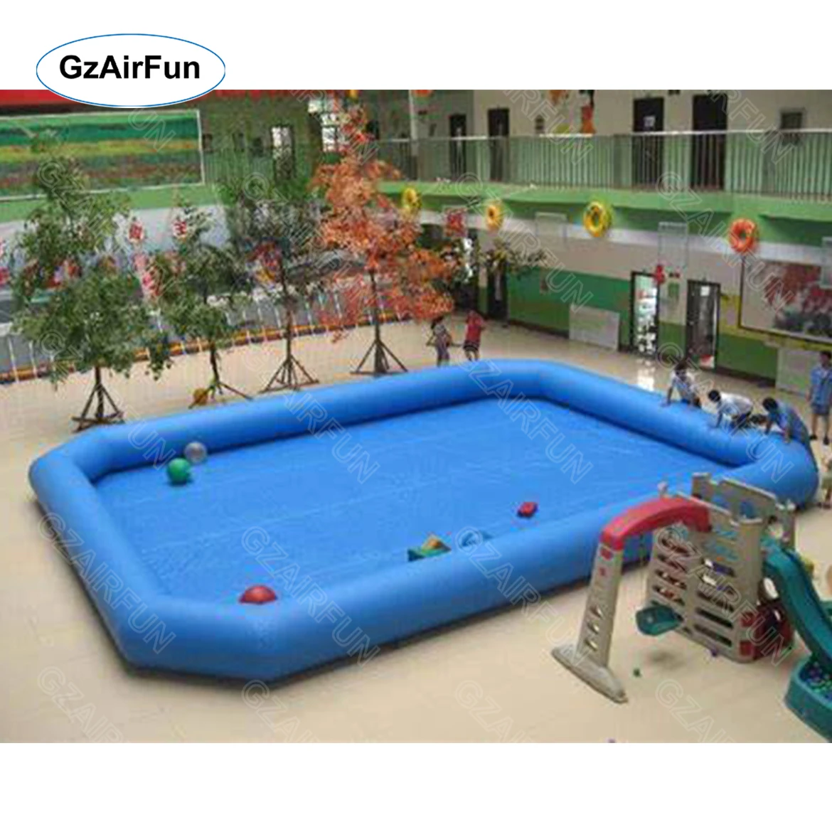 Factory Custom Outdoor Above Ground Swimming Pool Kids Inflatable Foam ...
