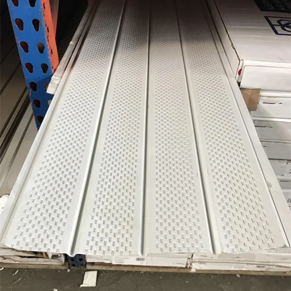 2 Or 3 Or 4 Panel Vented Aluminum Soffit For North America - Buy Soffit ...