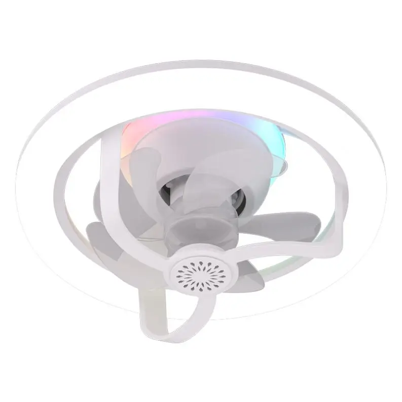 Modern Ac85-265v Led Ceiling Fans With Remote Control And Rgb Light ...