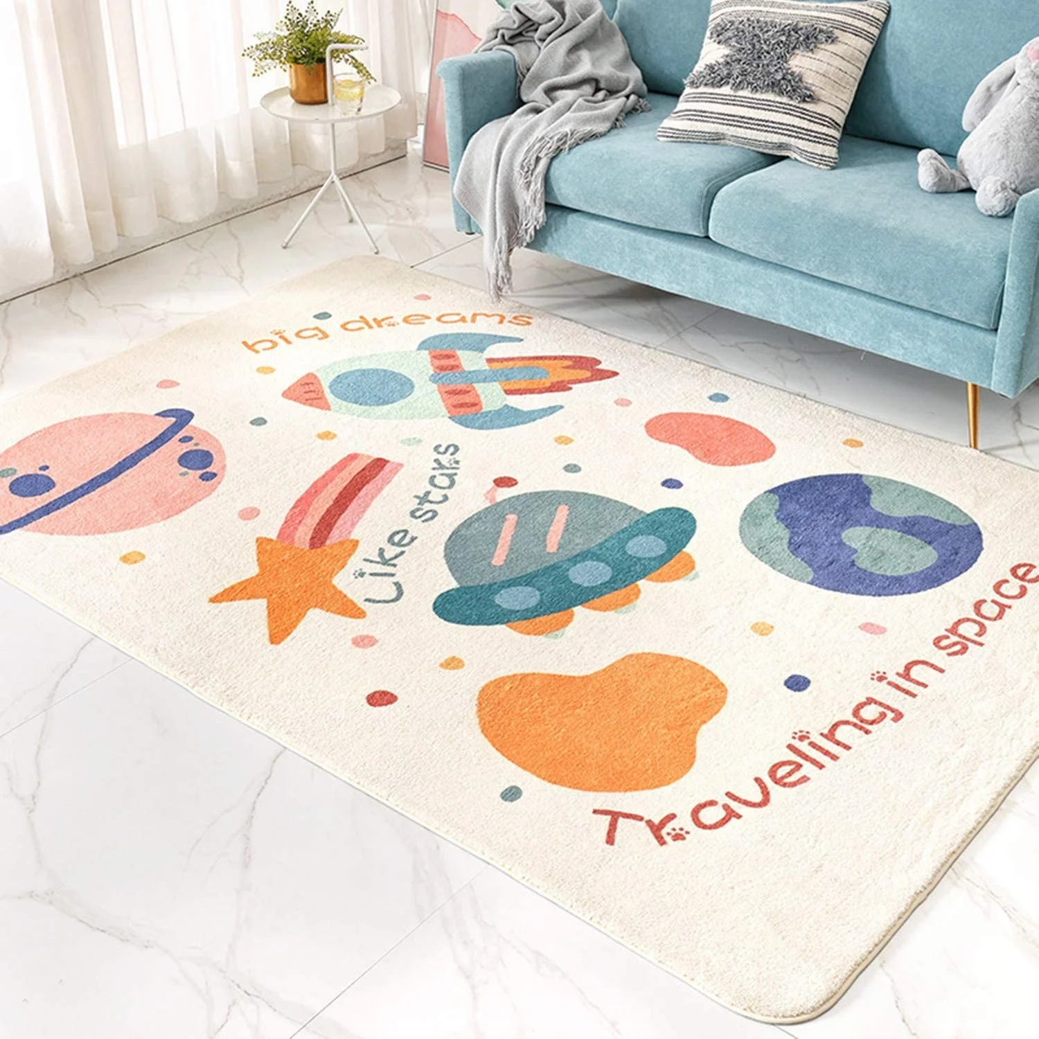 Abc Alphabet Floor Kids Baby Play Mat For Children Round Play Cashmere ...