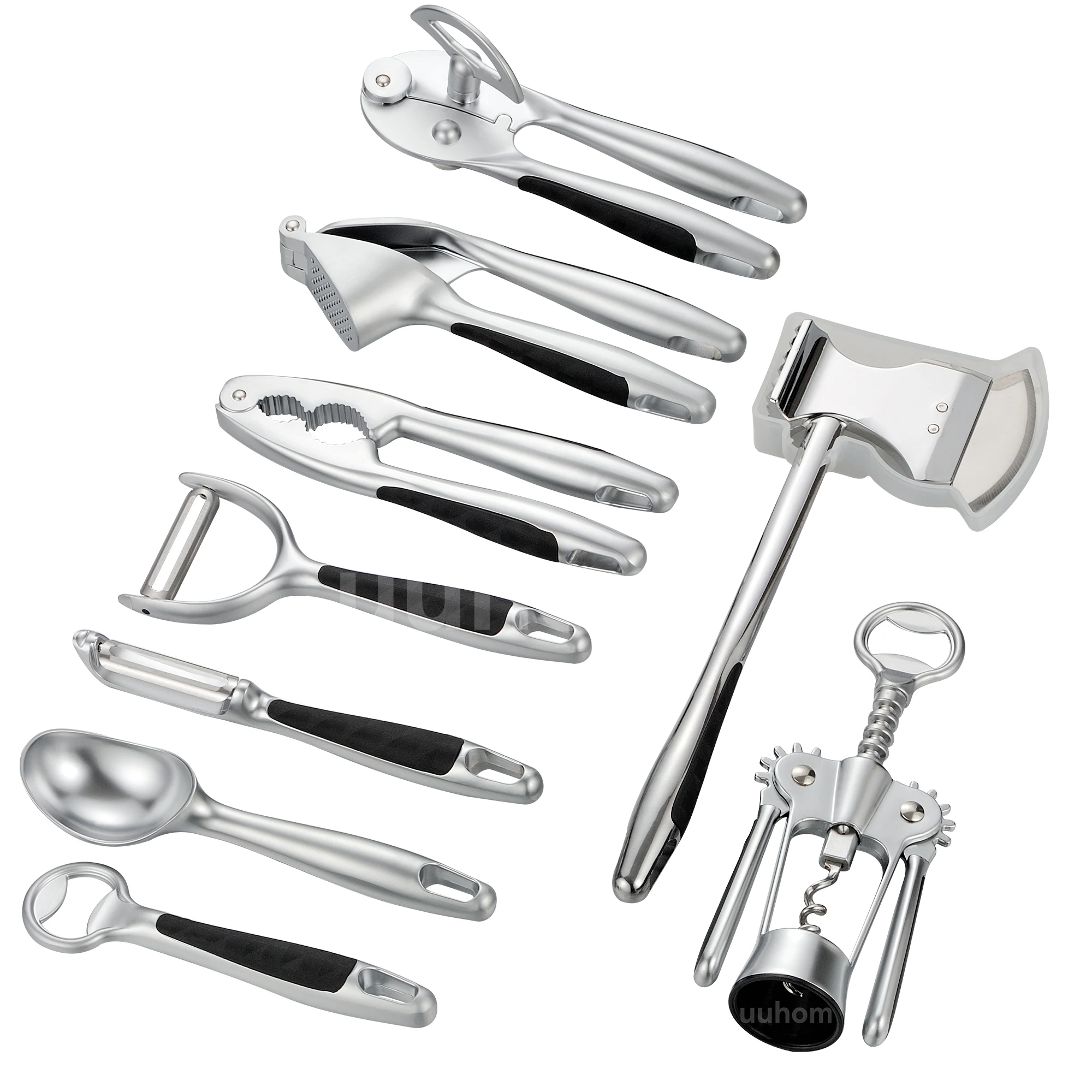 9pcs Multifunctional Kitchen Accessories Non-slip Zinc Alloy Metal ...