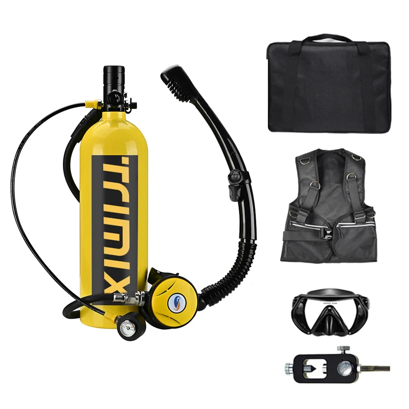 Trimix Lung Tank 2.0l C Package Portable Professional Mini Scuba Diving ...