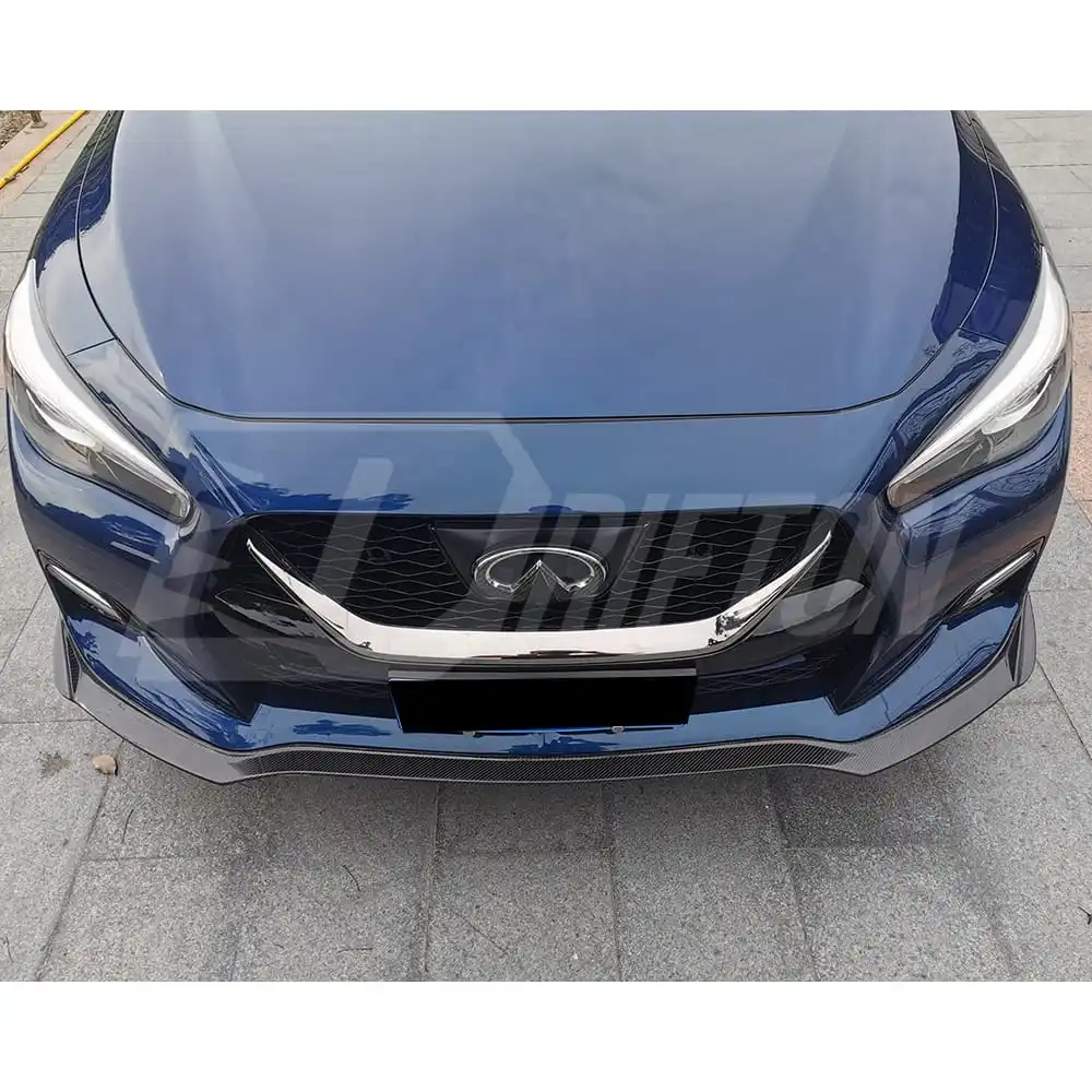Var Style Carbon Fiber Front Lip for INFINITI Q50 400R
