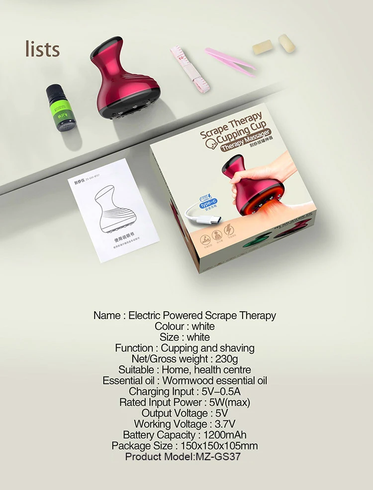 Smart Cupping Massager - Electric Vacuum Red Light Therapy