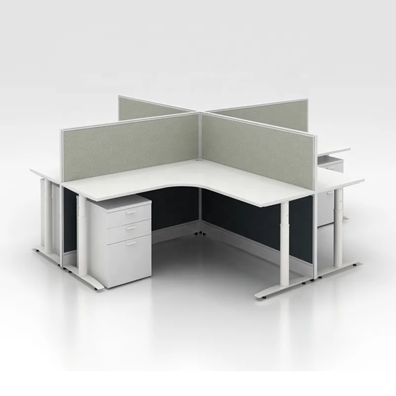 Bespoke Office Furniture Modular L Shaped Cubical Desk Modern Partition ...