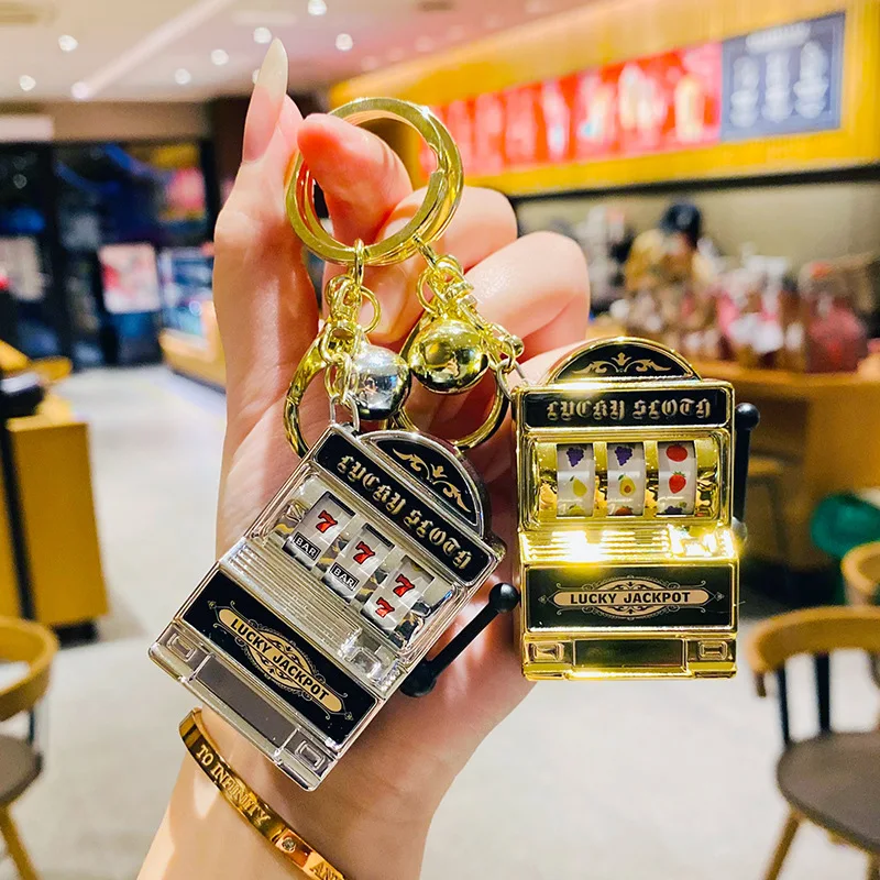 Xun Xin Rubber Pvc 3d Mini Slot Machine Key Chains Pocket Fruit Lucky ...