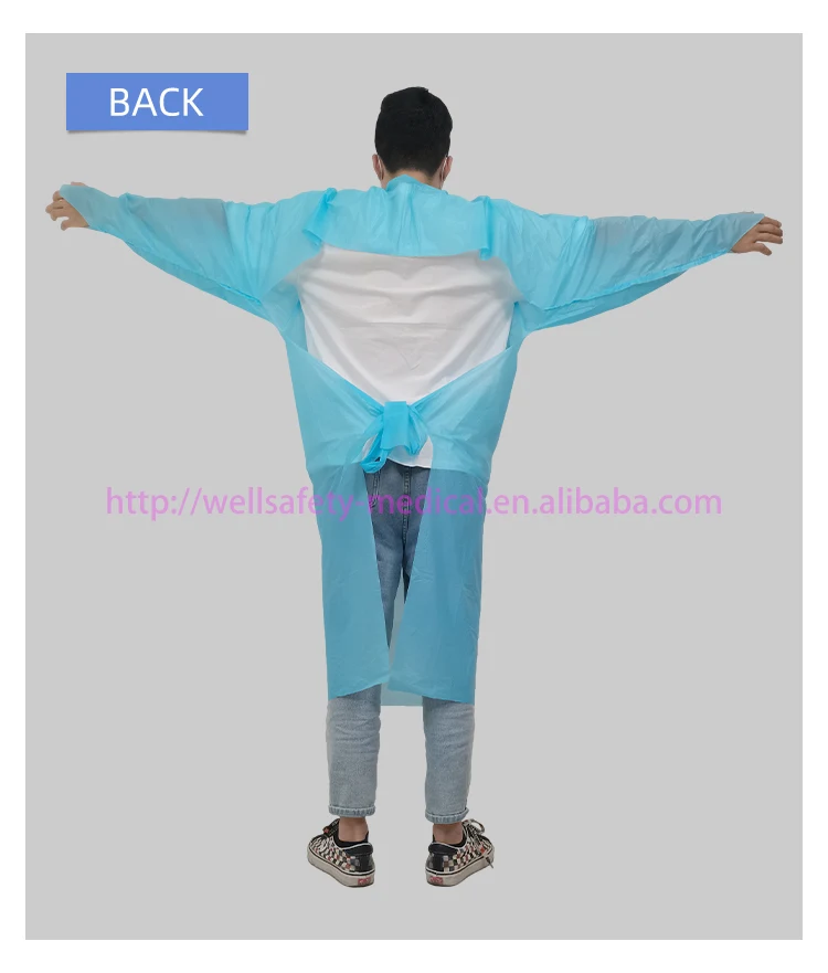 Factory Directly Aami Level 2 Cpe Thumb Loop Gown 50g Disposable Apron ...