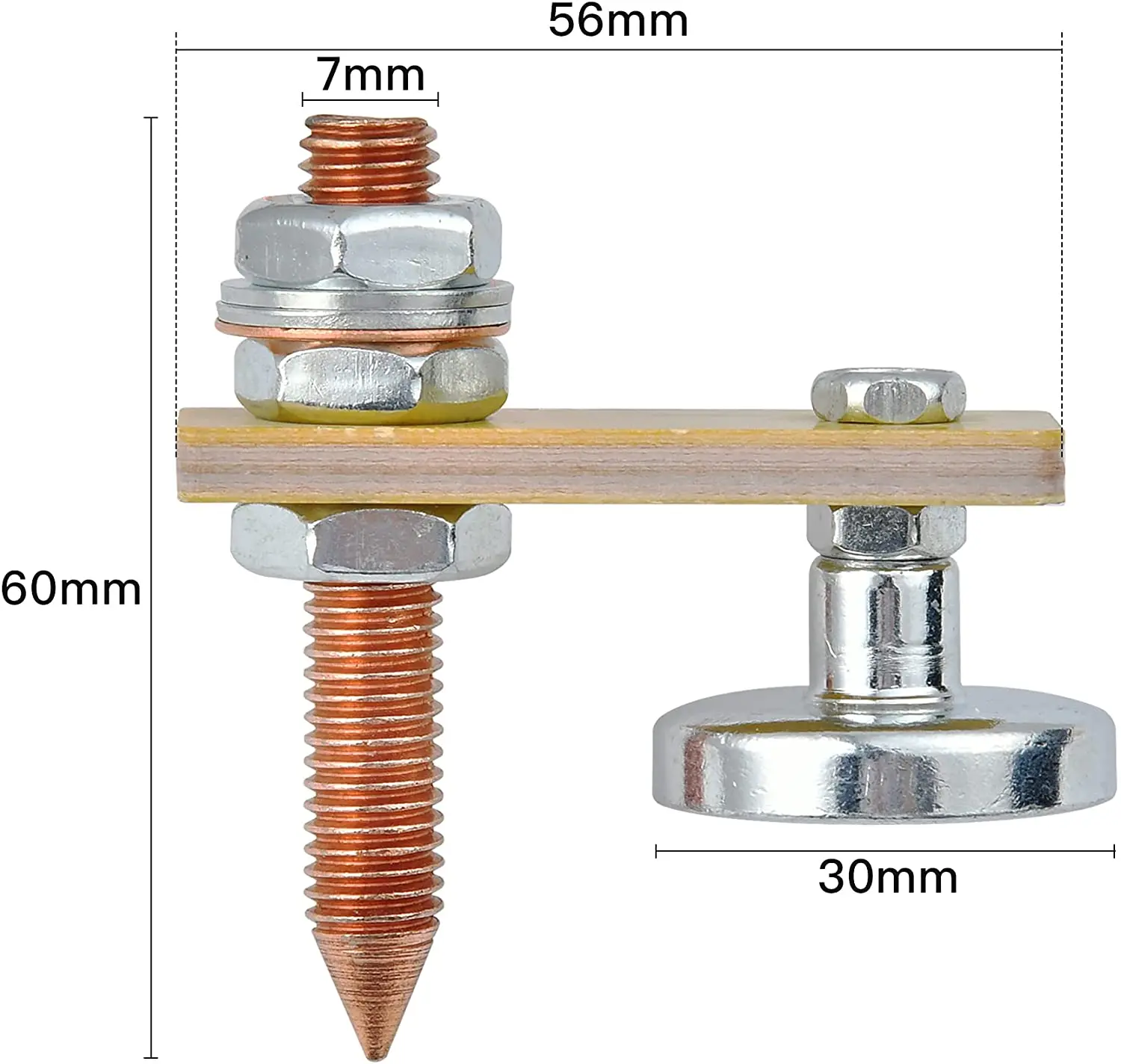 Double Magnets Welding Ground Magnets Set and Electrical Clamps Welding ...