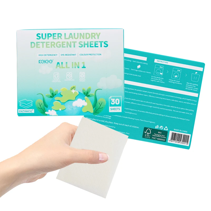 Oem Odm Laundry Detergent Paper Sheets Eco-friendly Biodegradable ...