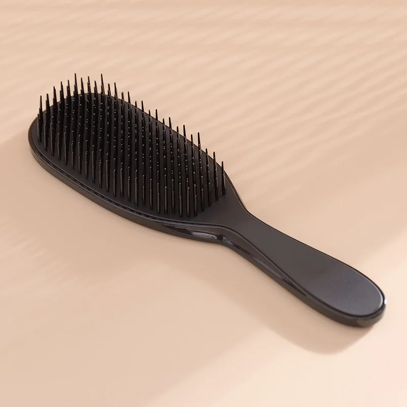 Custom Logo Plastic Anti-static Hollow Out Detangler Hair Brush For ...