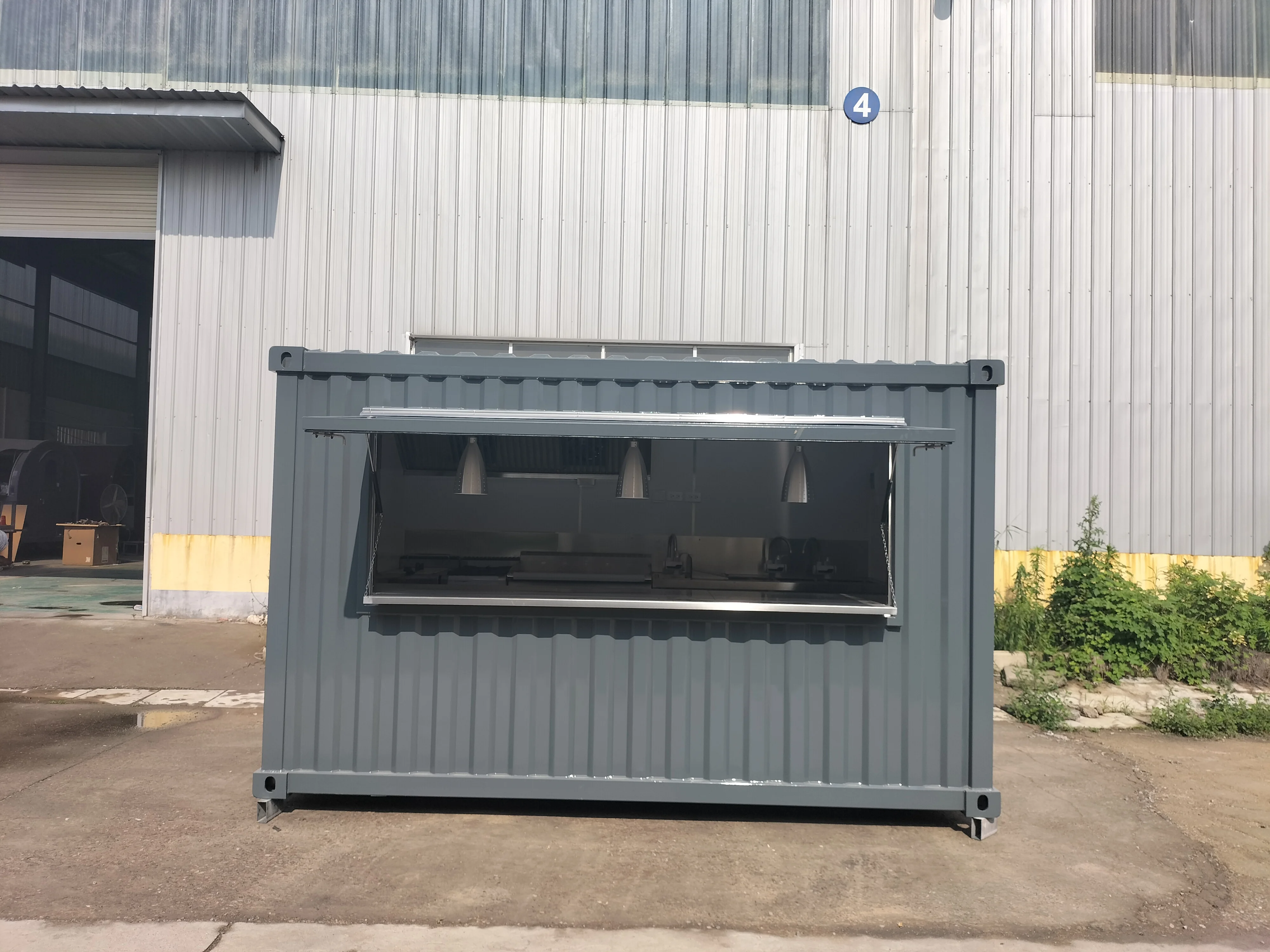 20ft Modular Prefab Pop up Bar Coffee Shop Corrugated Shipping ...