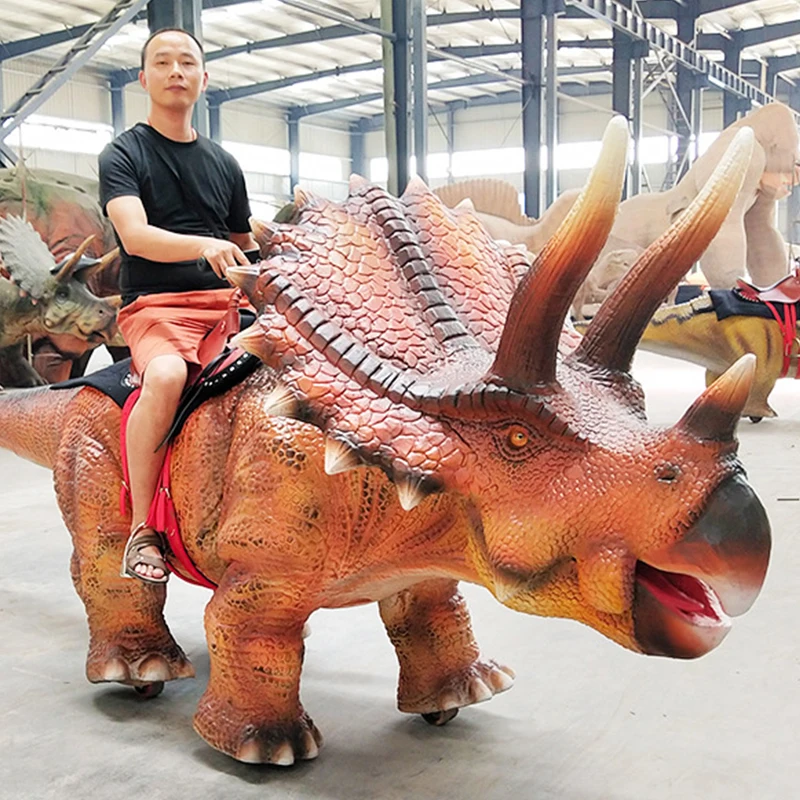 Riding Dino - Lifelike Triceratops Happy Rides for Kids