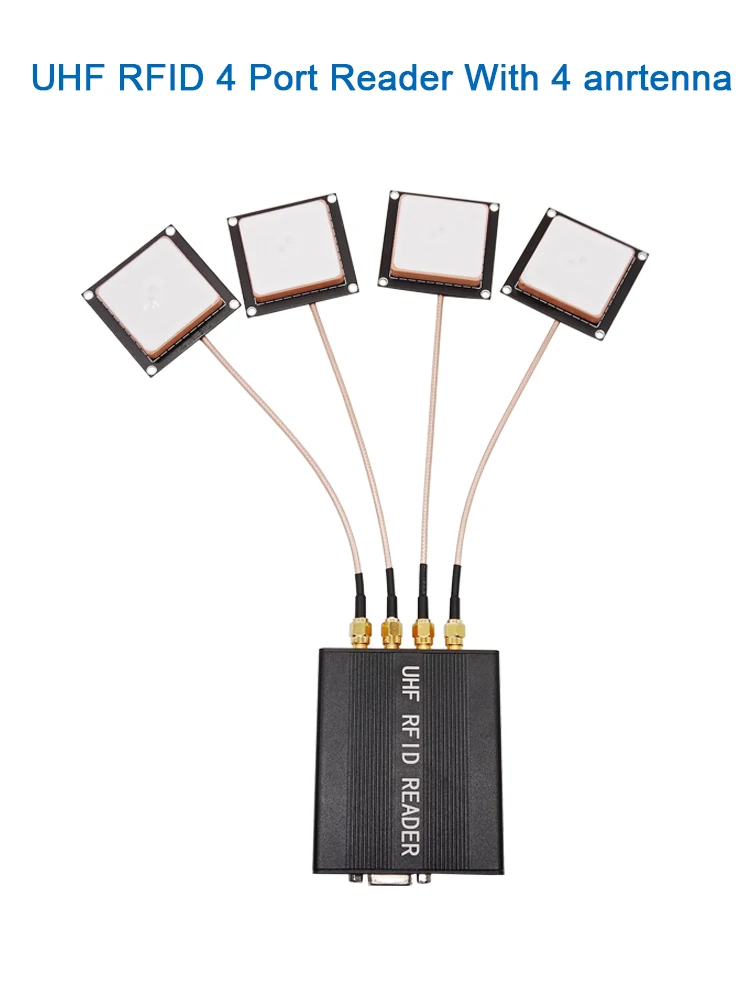 Fonkan Small Size Uhf Rfid Fixed Reader 4 Port Sma Interface Rfid Card Reader Rs232 For ...