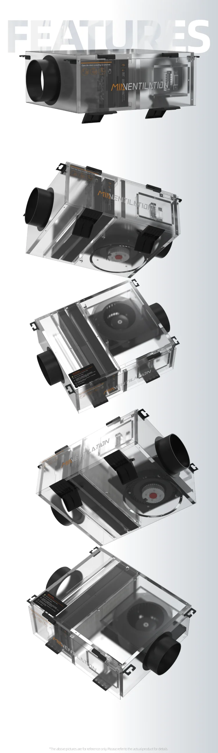 1700 CMH Fresh Air Exhaust Fan with HEPA Filtration