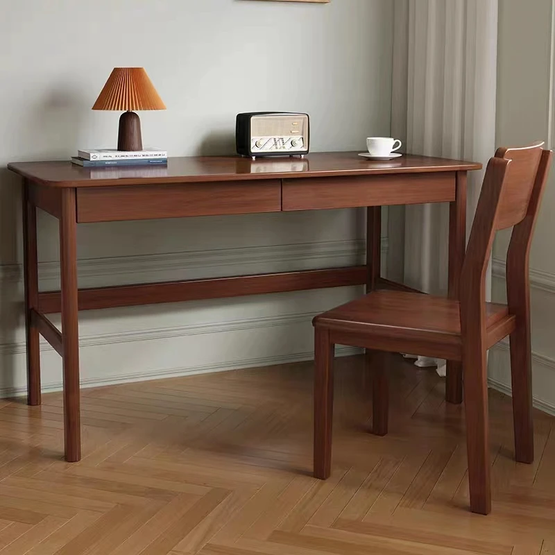 A Simple Solid Wood Desk For Household Use In The Bedroom,Simple And ...