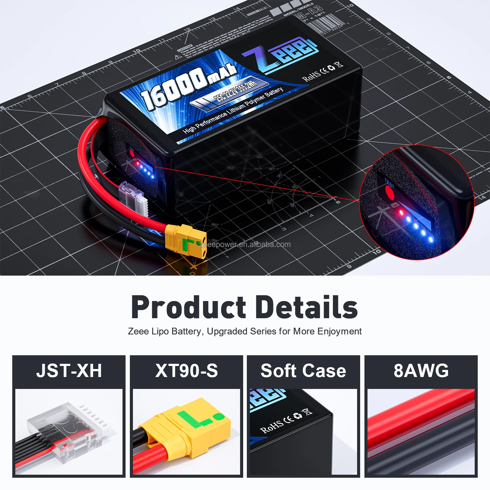 ZEEE RC Drone Battery - High Capacity FPV Lipo Solutions