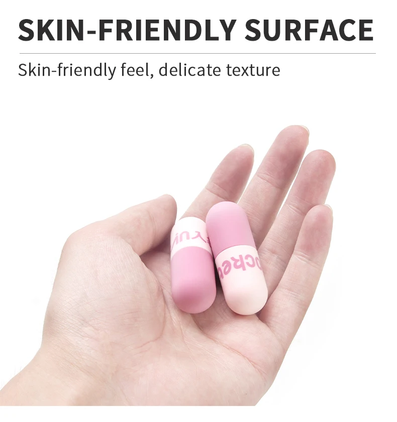 Empty Unique Mini Capsule Shaped Lip Gloss Packaging Cute Rubber Pill ...