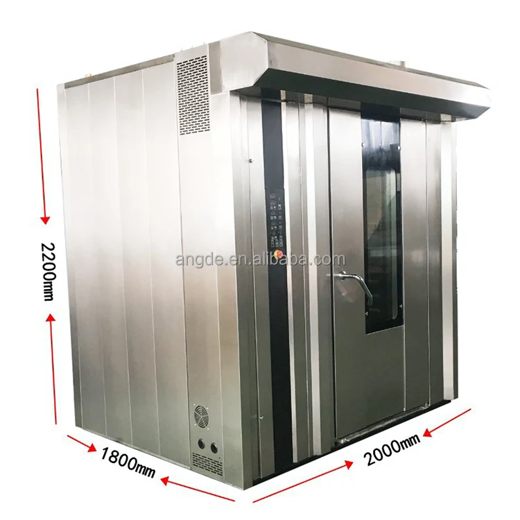 64 32 Tray Rotary Oven Price Gas Electric Big Rotating Bakery Rotary ...