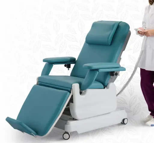 Hospital Electric Recliner Dialysis Chair Medical Blood Collection ...