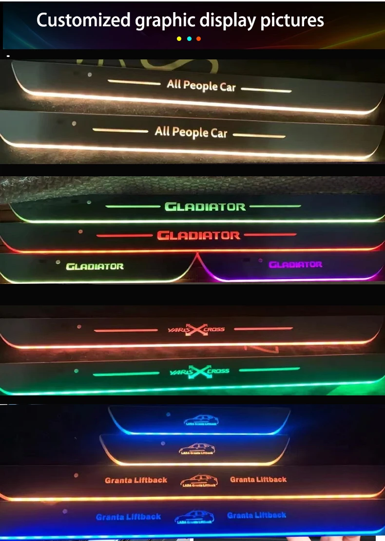 Customized Car Door Illuminated Sill Light Logo Projector