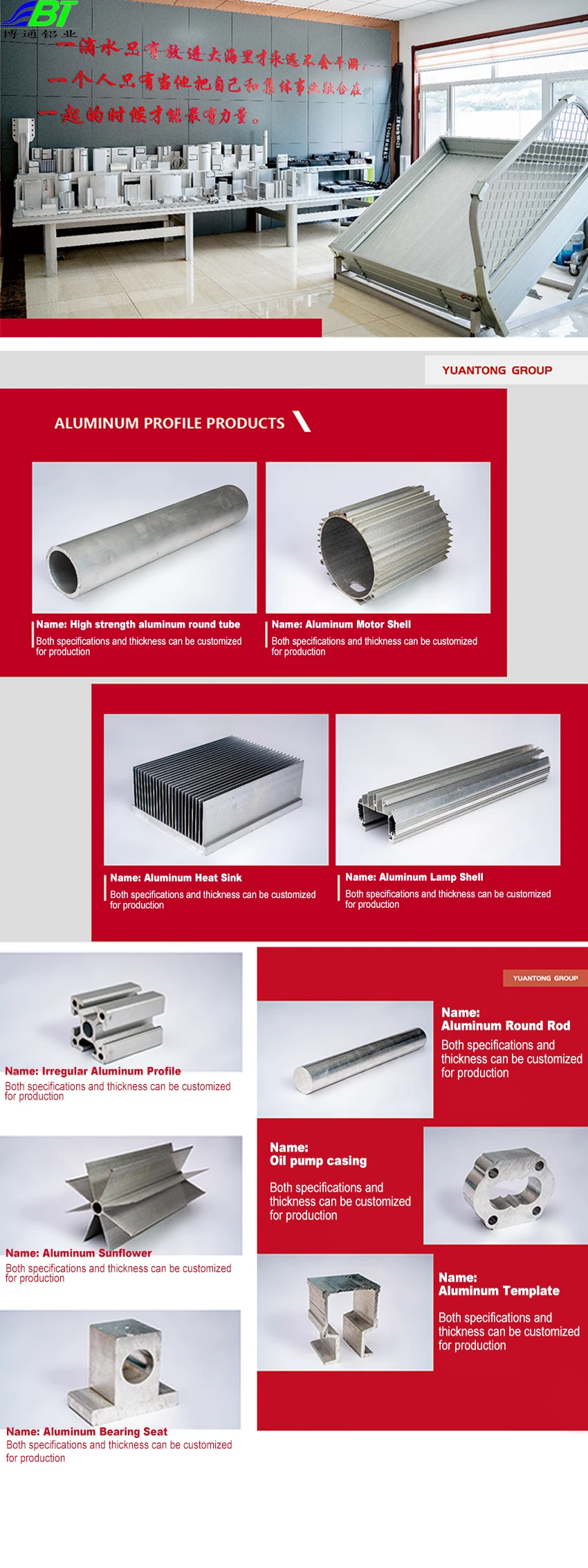 2020 Custom Extruded Black Industrial Aluminum Profiles