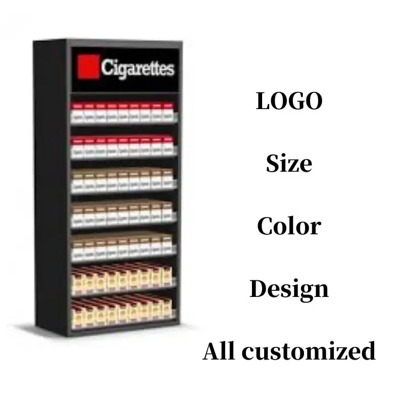 Cigarettes Display Rack With Led Custom Acrylic Tobacco Shop Smoke Shop ...