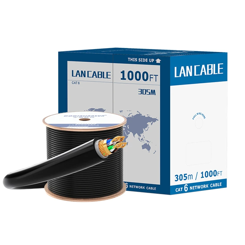 SIPU Outdoor UTP Cat5 cat6 LAN Cable Good Price Waterproof SFTP Cat5e ...