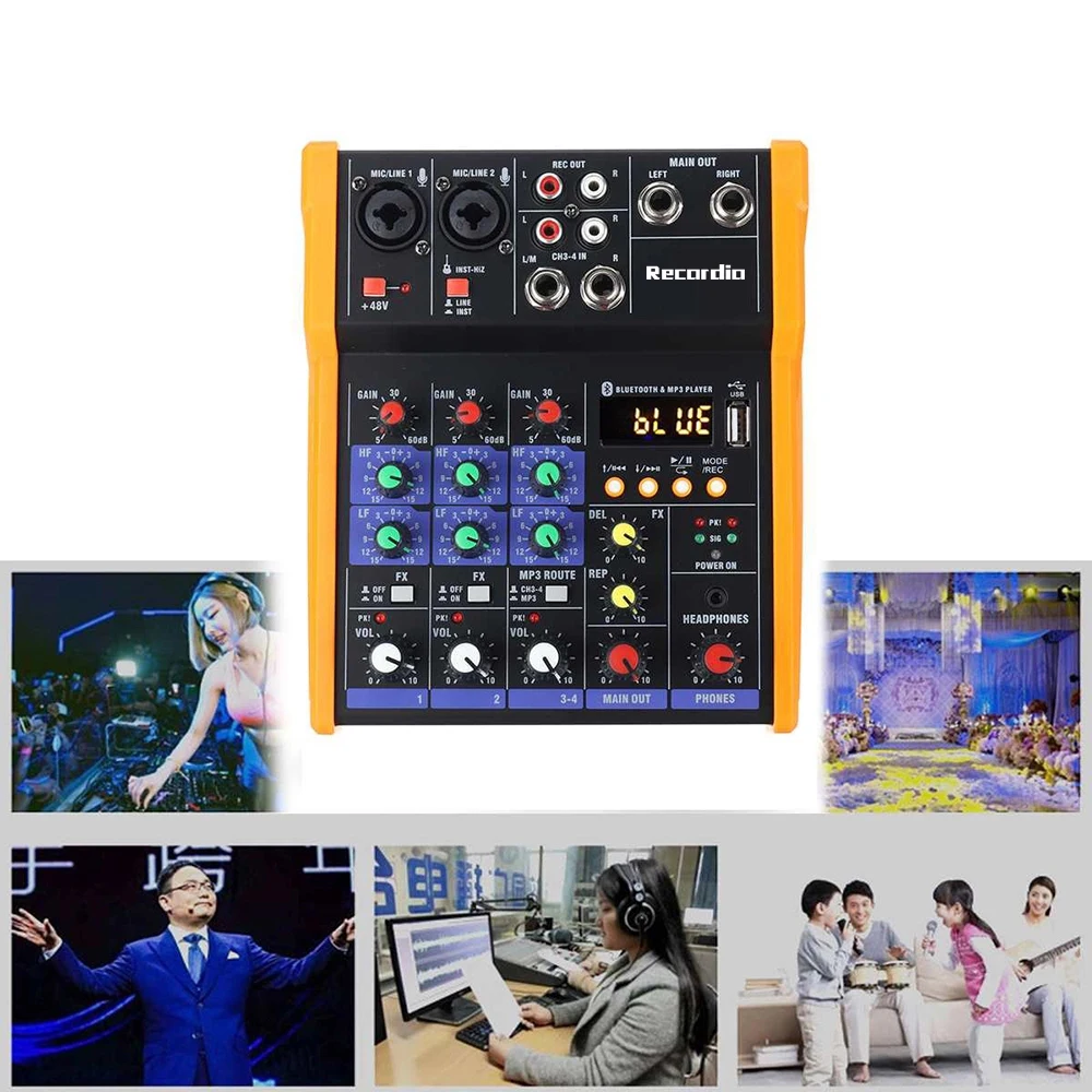 GAX-G4 Portable Sound Mixing Console - American Audio DJ Mixer