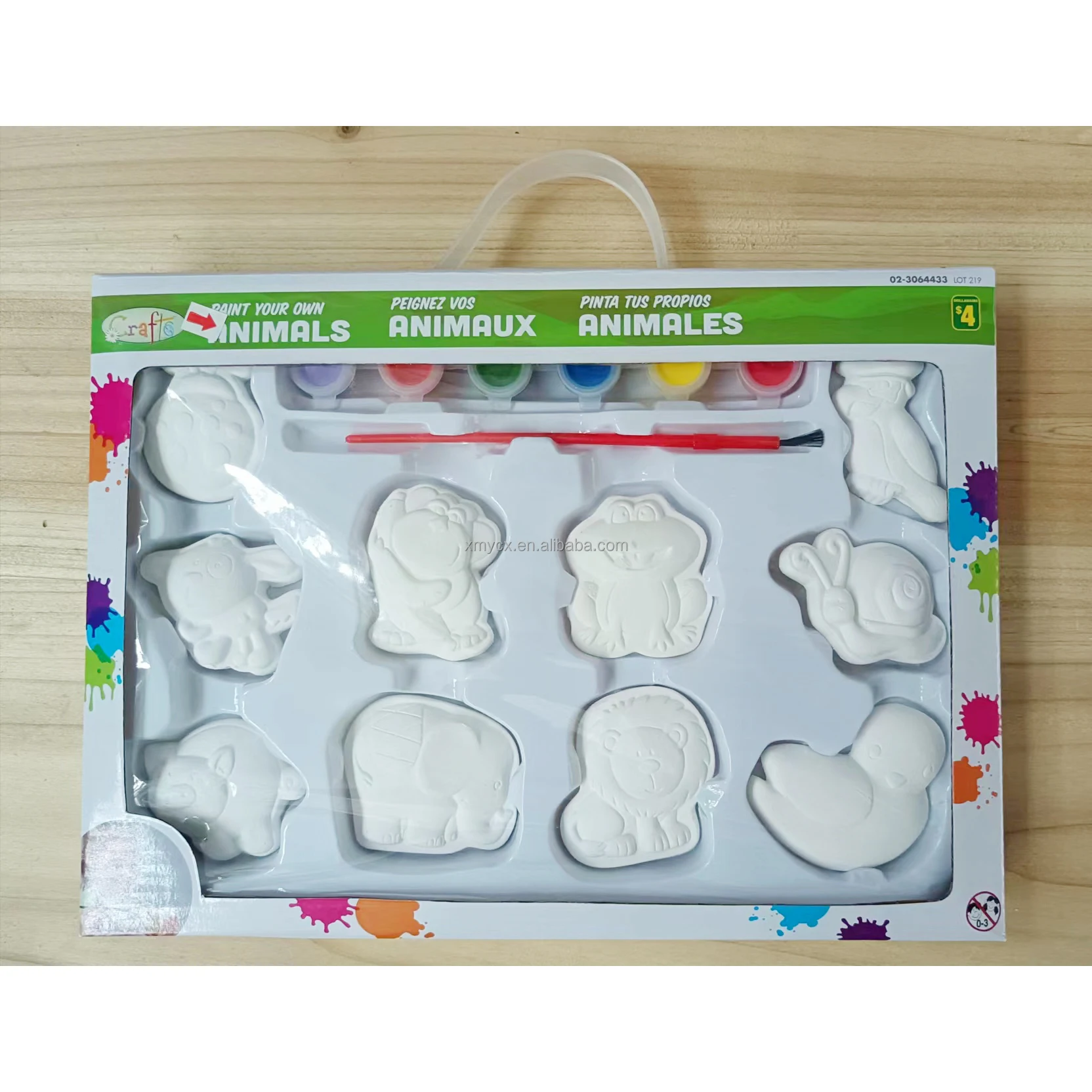 New Design DIY Animals Plaster Style Painting Set for 3 Years up Kids ...