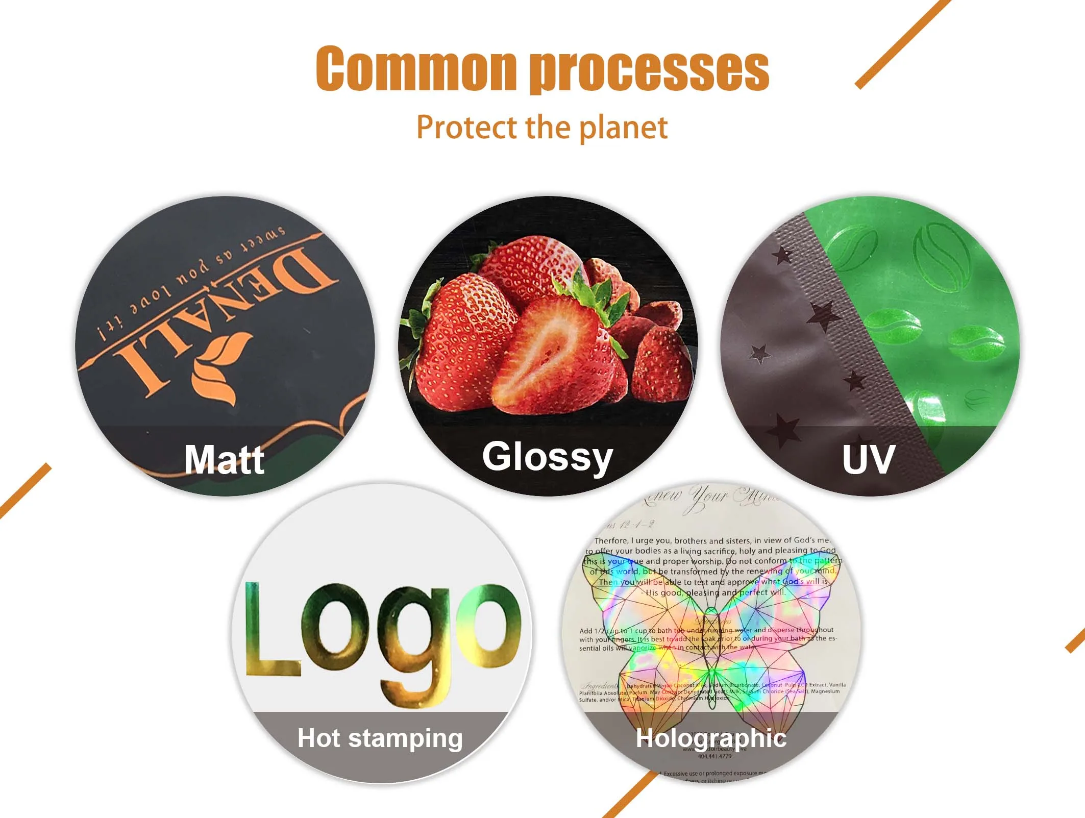 Custom Printed Back Seal Pillow Pouch Packaging Bags Low Moq Laminated ...