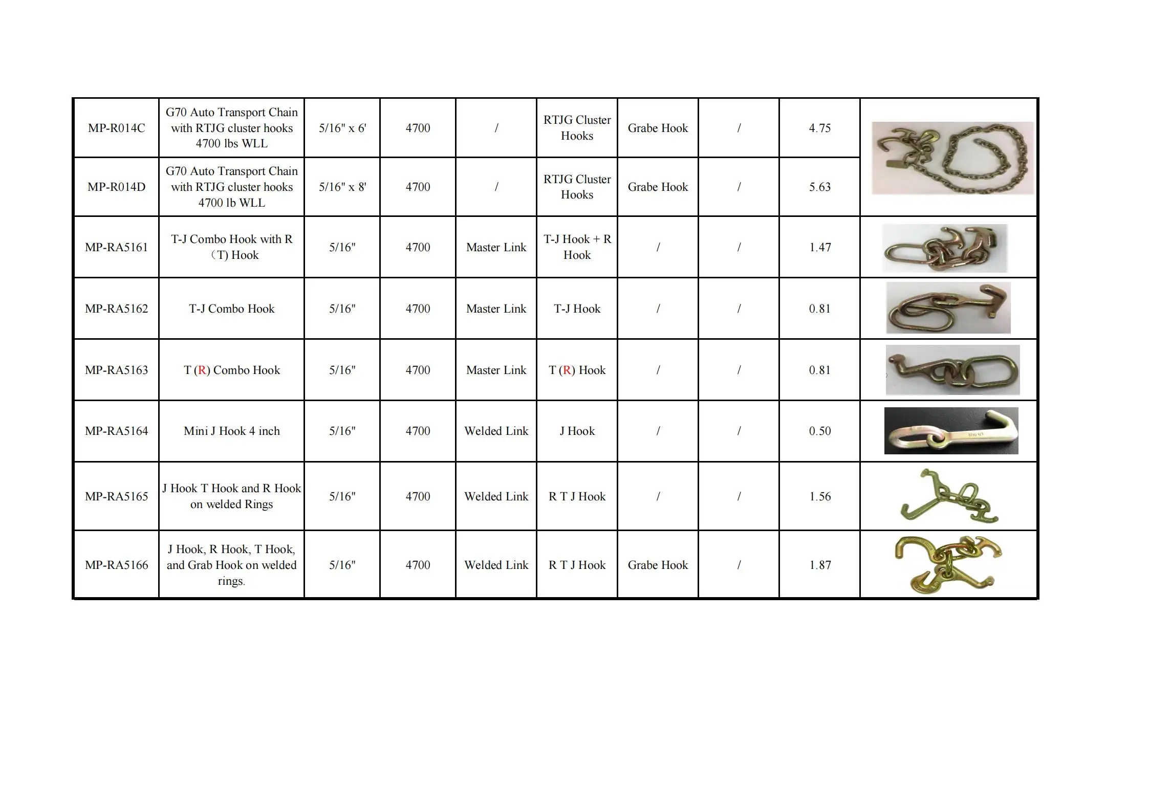 Link Chain Towing Chain Tie Down Chains With Hooks Astm80 Standard G70 ...