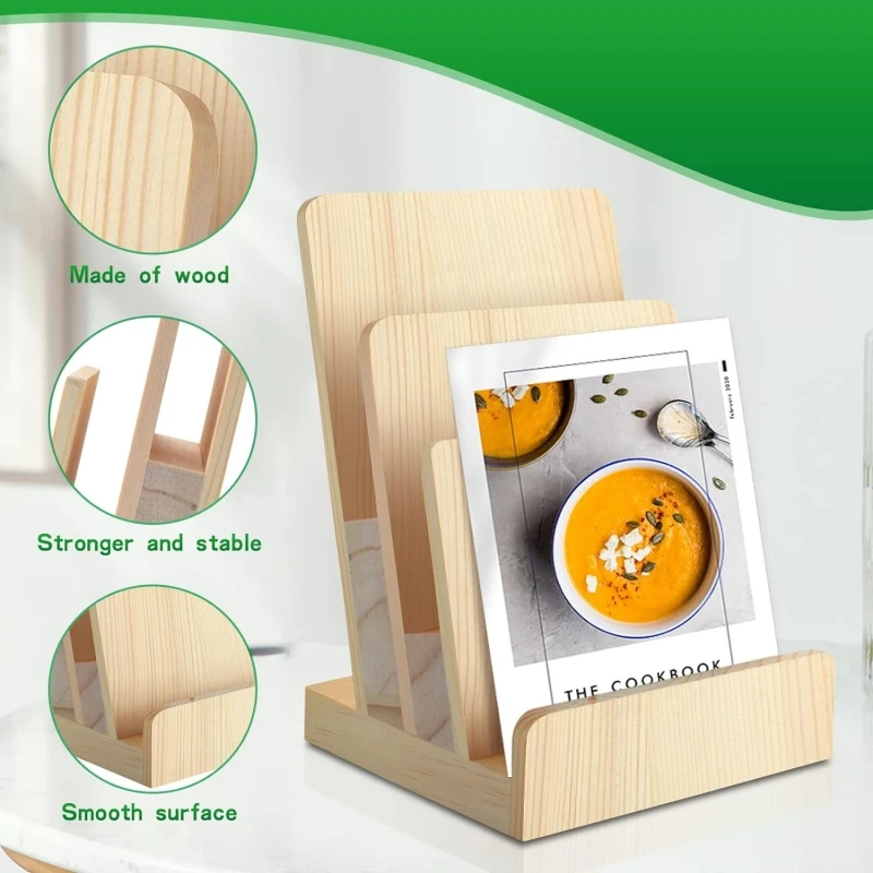 Wholesale 3 Tier Table Magazine Holder Brochure Flyer Postcard Support ...