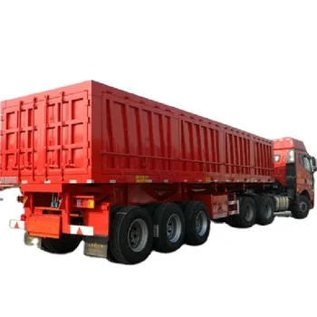 Tri-axle Box Semi Trailer 60 Tons Box Trailer Transport Dry Cargo - Buy ...