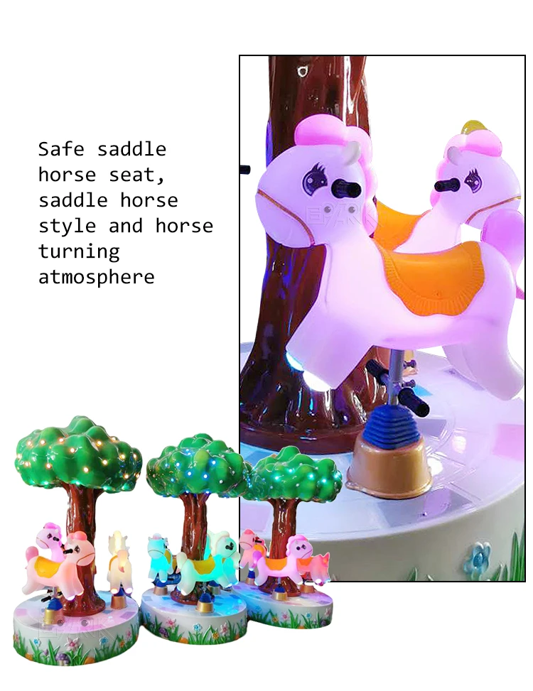Theme Park Cool Design Carousel - Electric FRP Horse Game