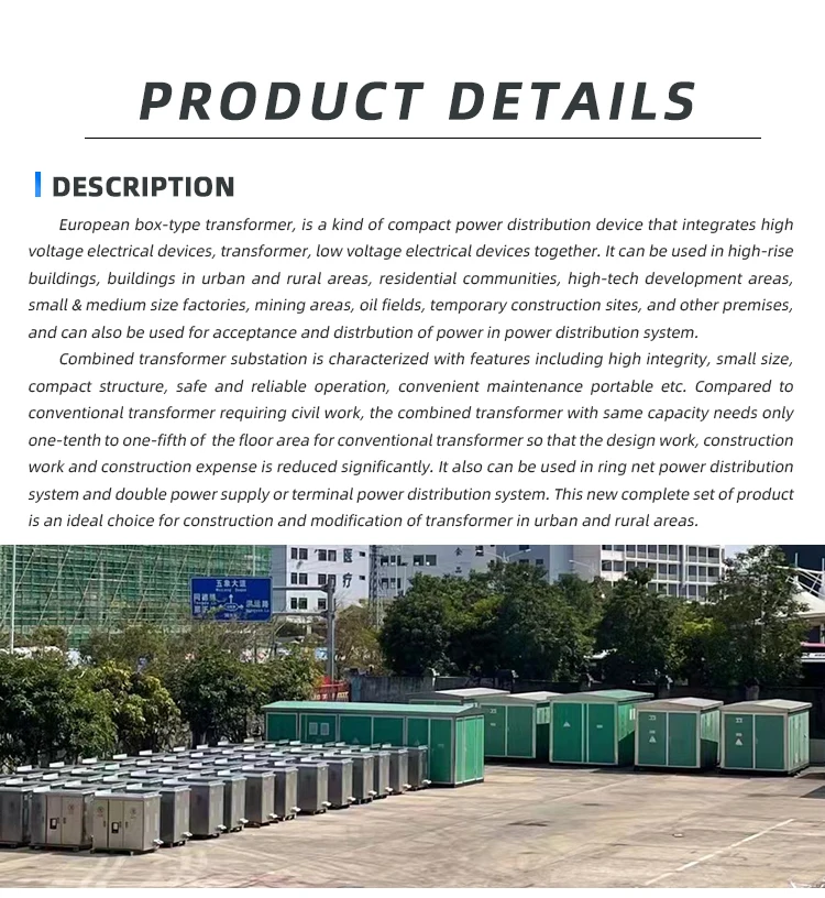 Fully Insulated Compact Transformer Substation 11kv High Voltage ...