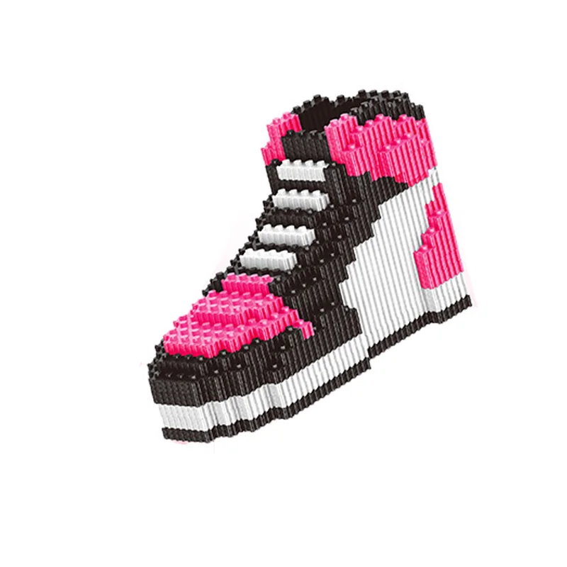 Mini Building Blocks Construction Shoes Toys Diy Diamond Model Building ...