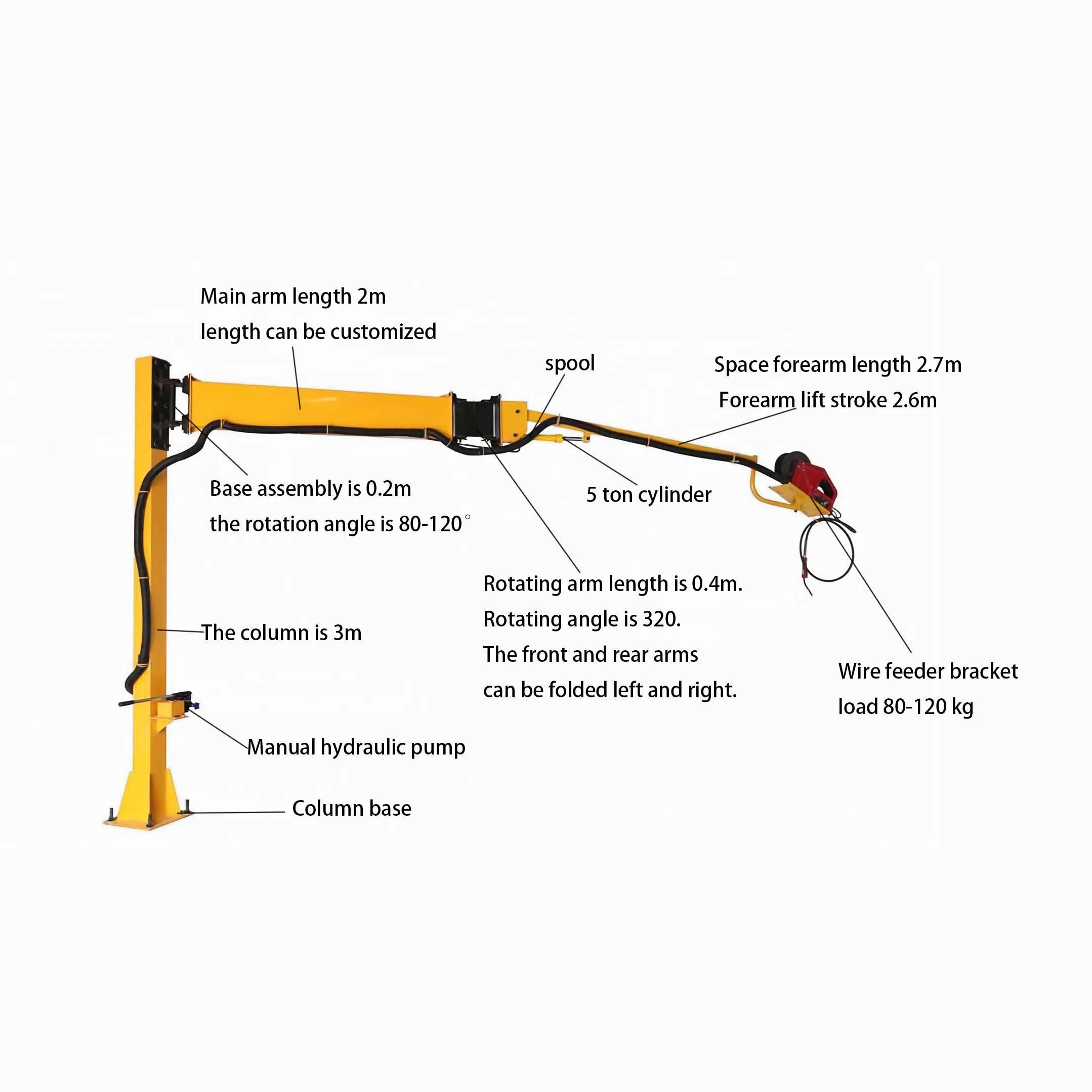 Industrial Auxiliary Welding Cantilever Wire Feeder Balancer Boom ...